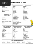 Liste de marqueurs de relation | PDF | Phrase | Science