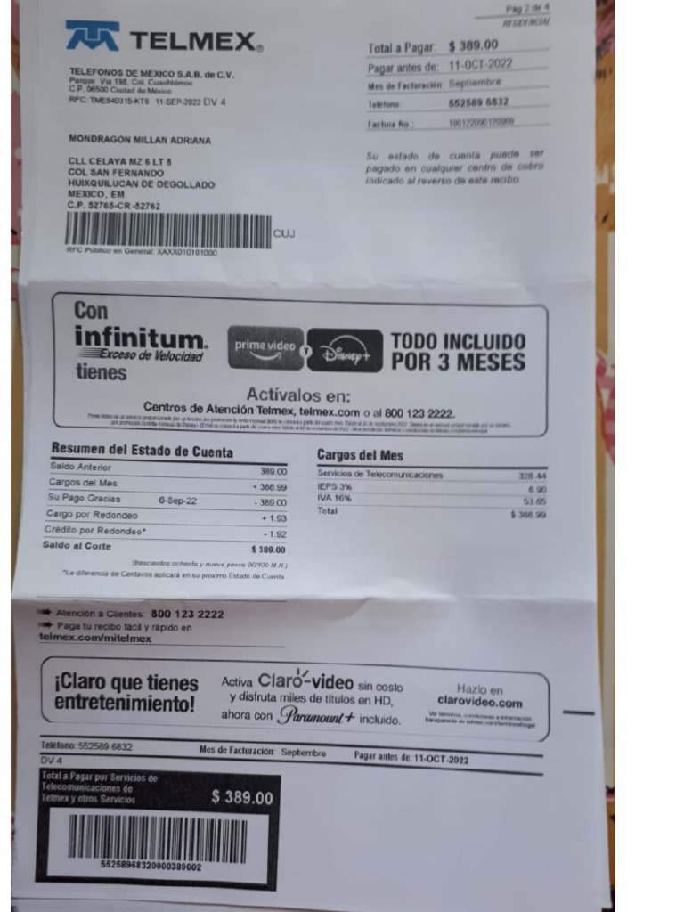 Recibo Telefónico Verillo 29-09-2022 15 - 34 - 15 | PDF