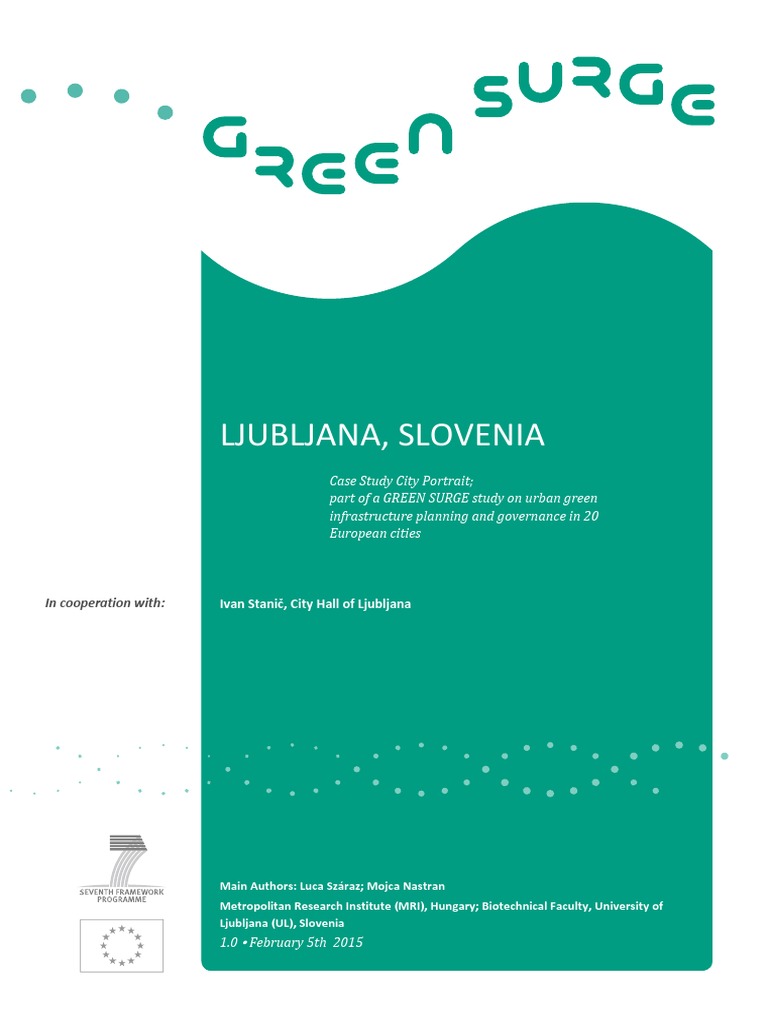 Case Study Portrait Ljubljana | PDF | Non Governmental Organization | Biodiversity