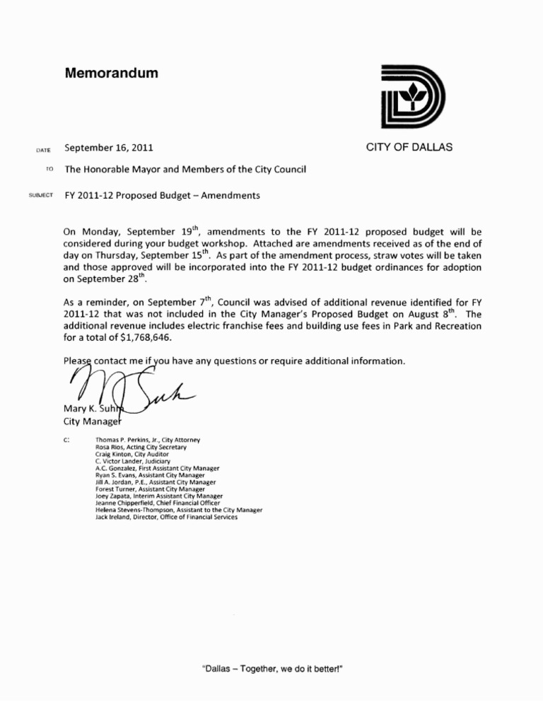 Dallas FY 2011-12 Budget Amendments | PDF | Community Development Block ...