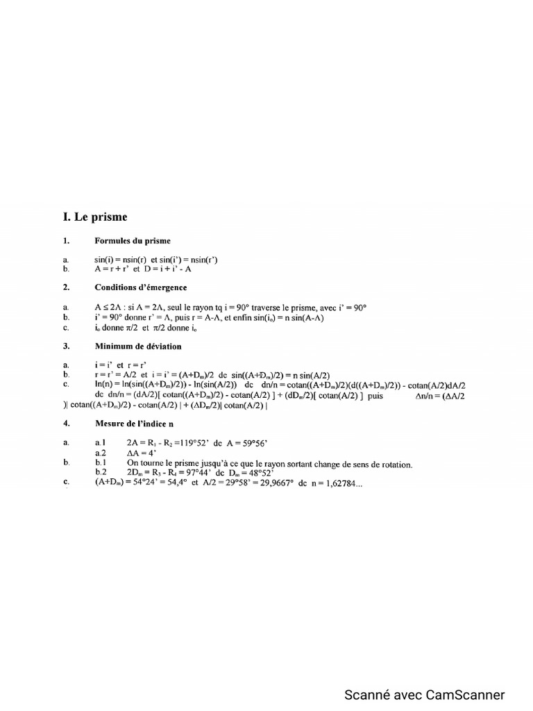 Corrig CCP 2006 MP Prism (1) - 1 | PDF