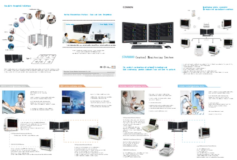 Comen STAR8800 Central Monitoring System Monitor Brochure | PDF ...