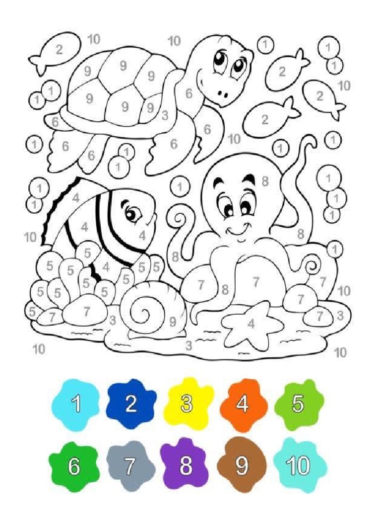 Colorea Por Numero | PDF