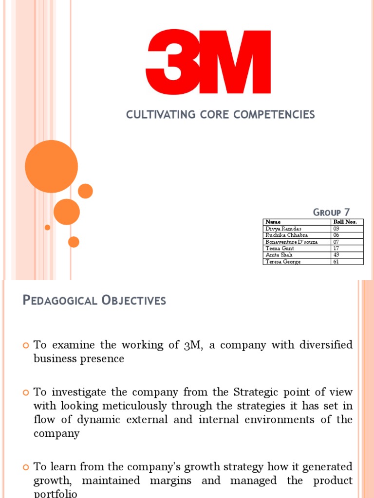 3M Cultivating Core Competencies | PDF | Strategic Management | Innovation