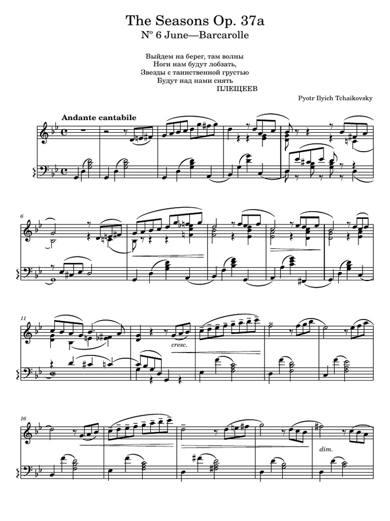 June Barcarolle | PDF