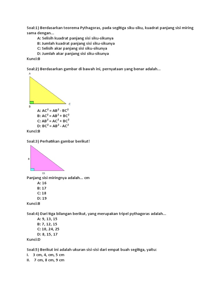 Soal - PAT - Matematika - KLS 8 - 2022.2023 | PDF