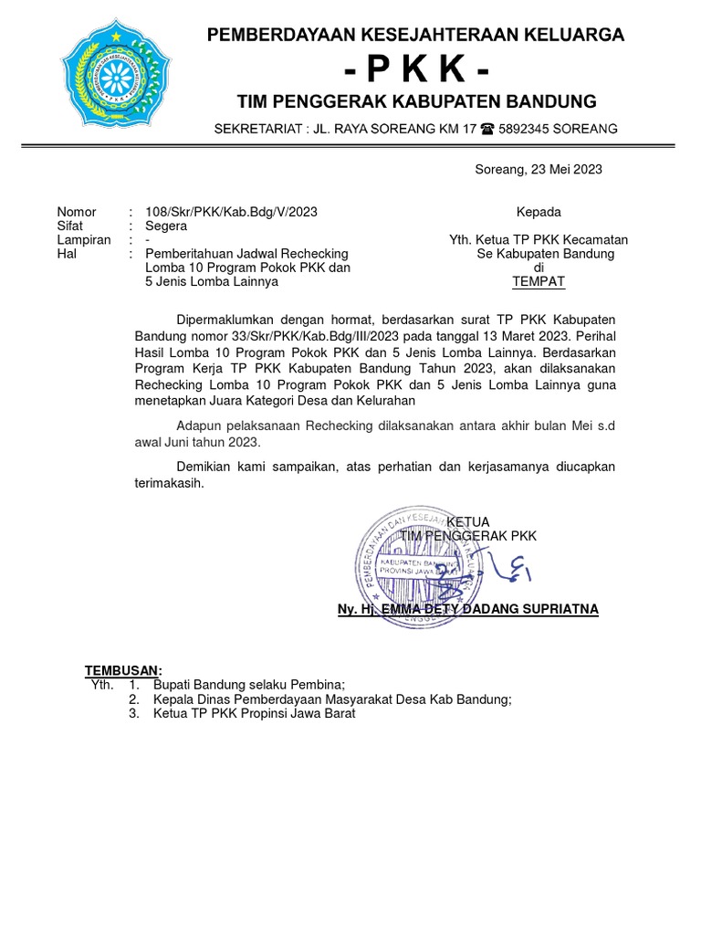 108 Rechecking Lomba 10 Program | PDF