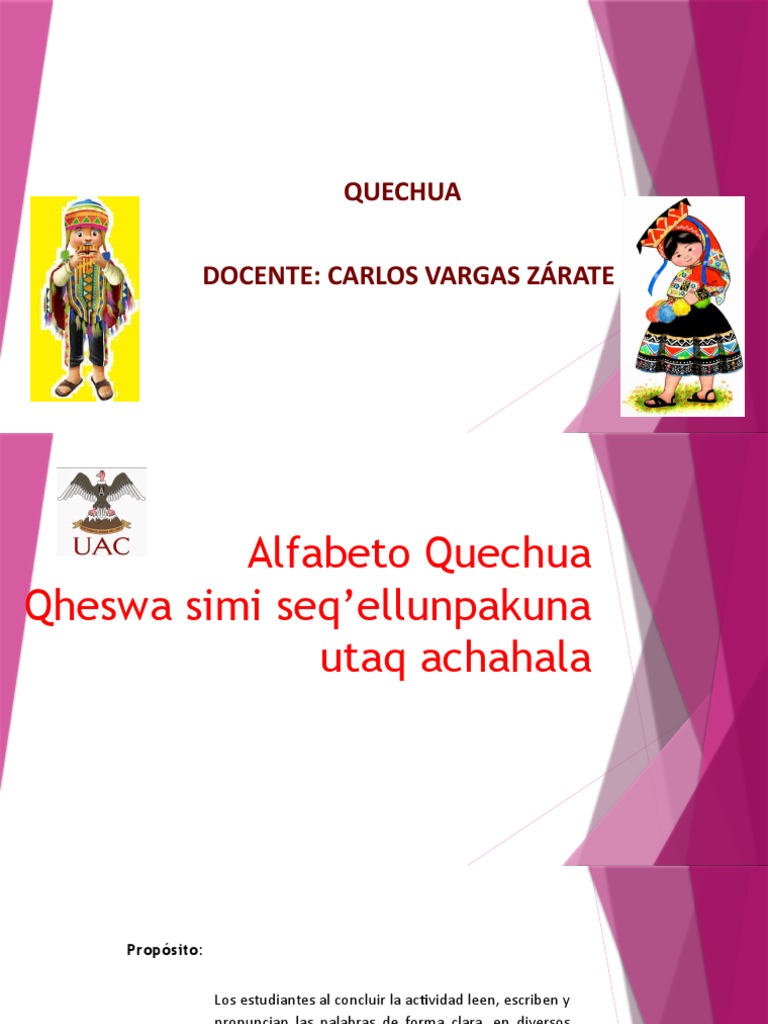 4 Alfabeto Quechua | PDF