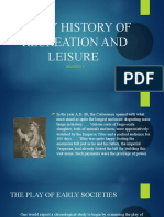 History and Development of Recreational Activities | PDF | Recreation ...