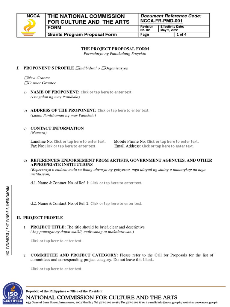 NCCA Project Proposal Form 1 | PDF | Technology & Engineering