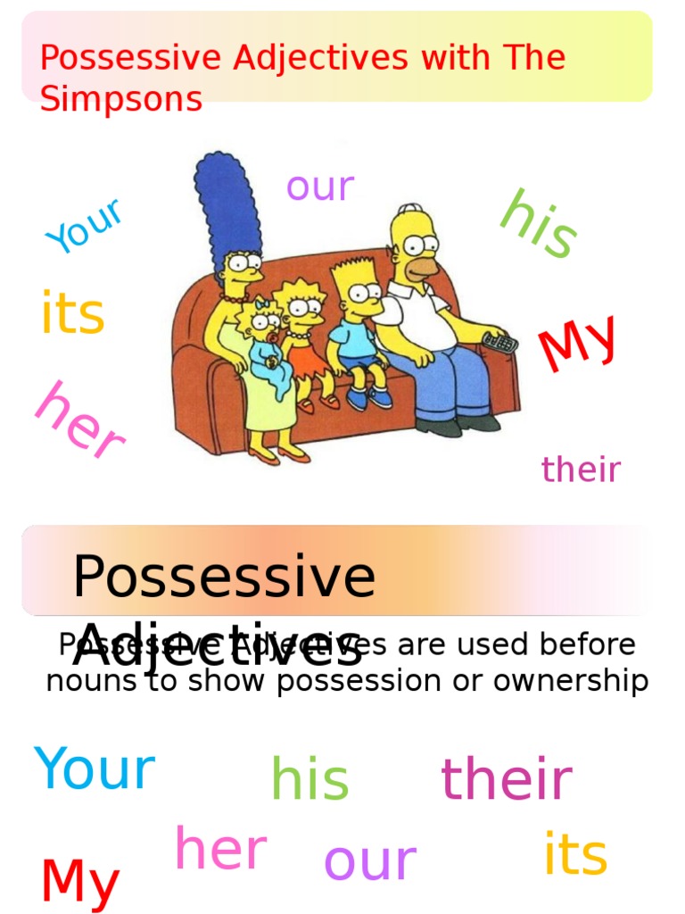 Teacher Possesive Adjectives | PDF