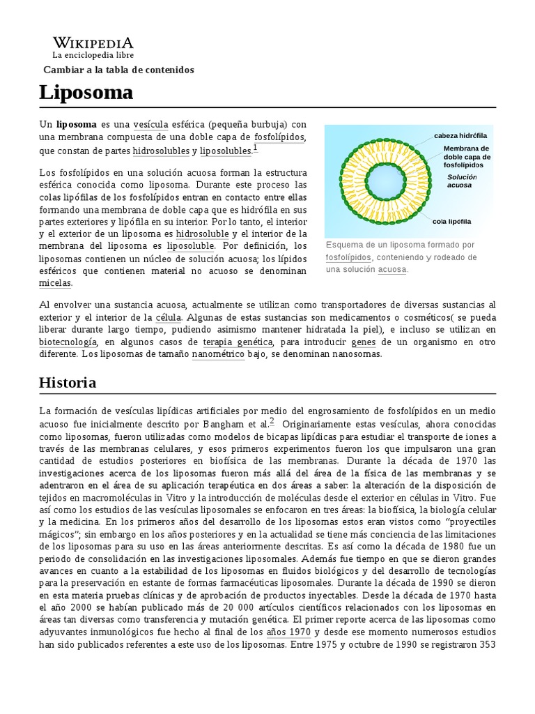 Liposoma | PDF | Liposoma | Bioquímica