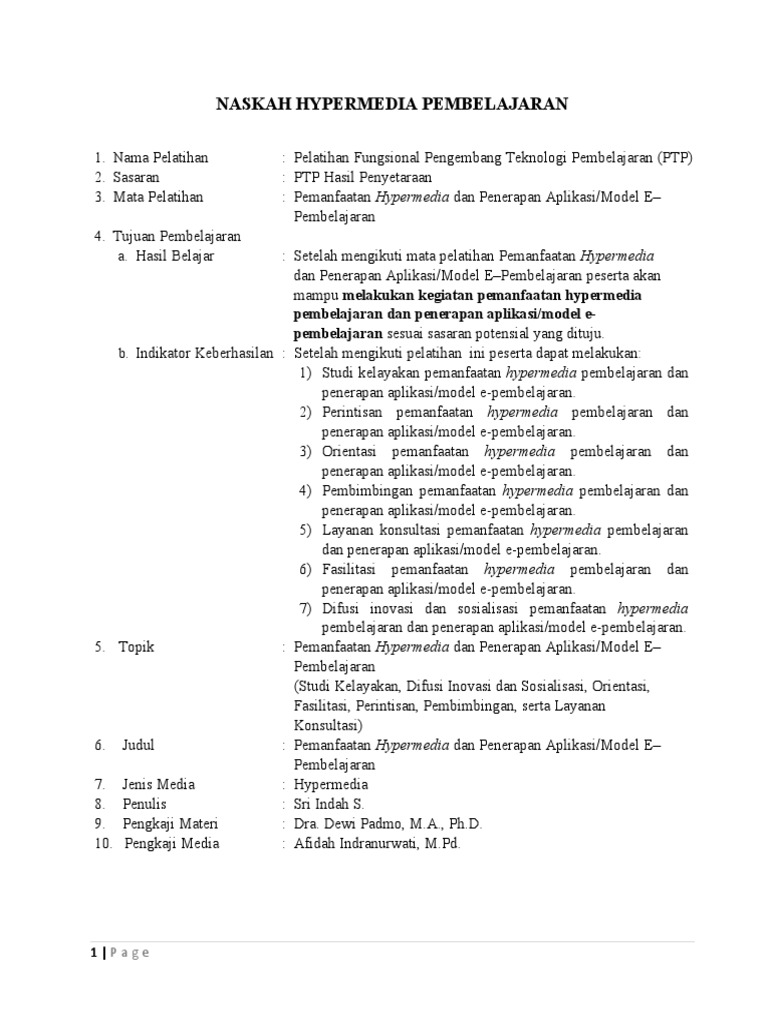 Naskah Hypermedia Penerapan Ok | PDF