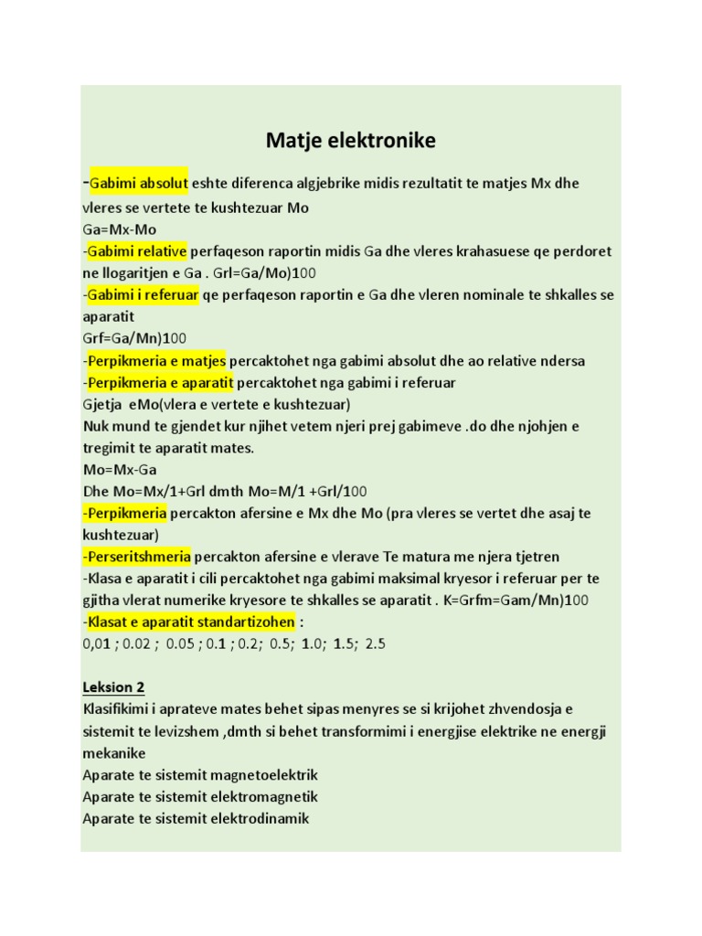 Matje Elektronike Teori | PDF