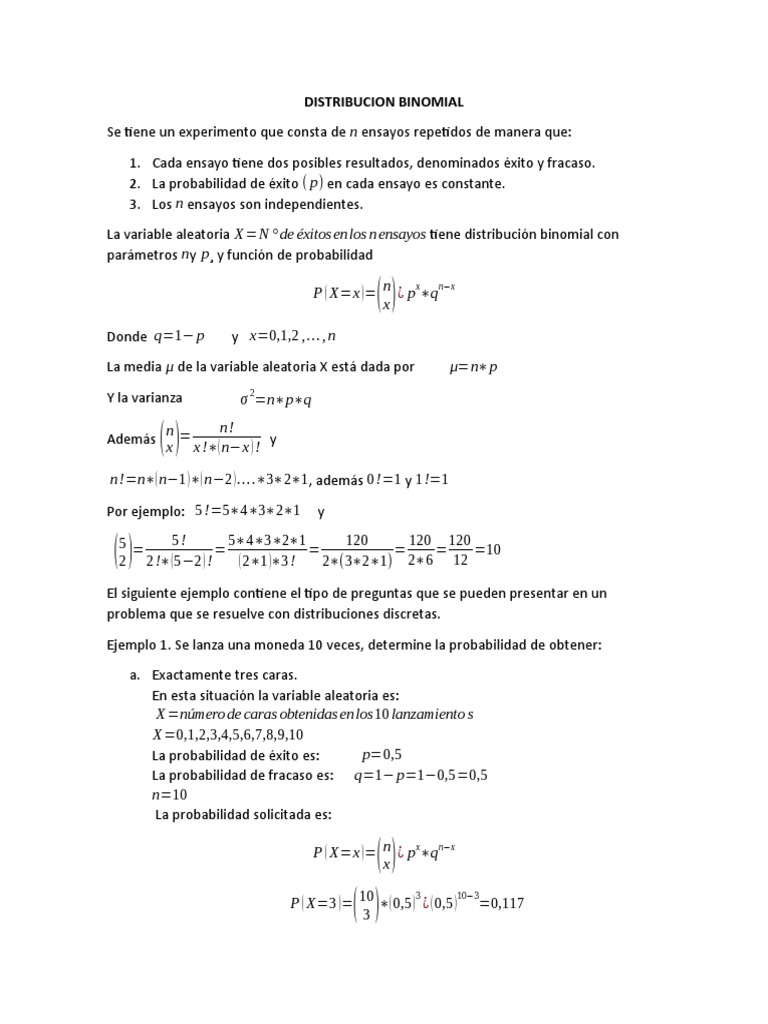 Distribución Binomial y Poisson | PDF