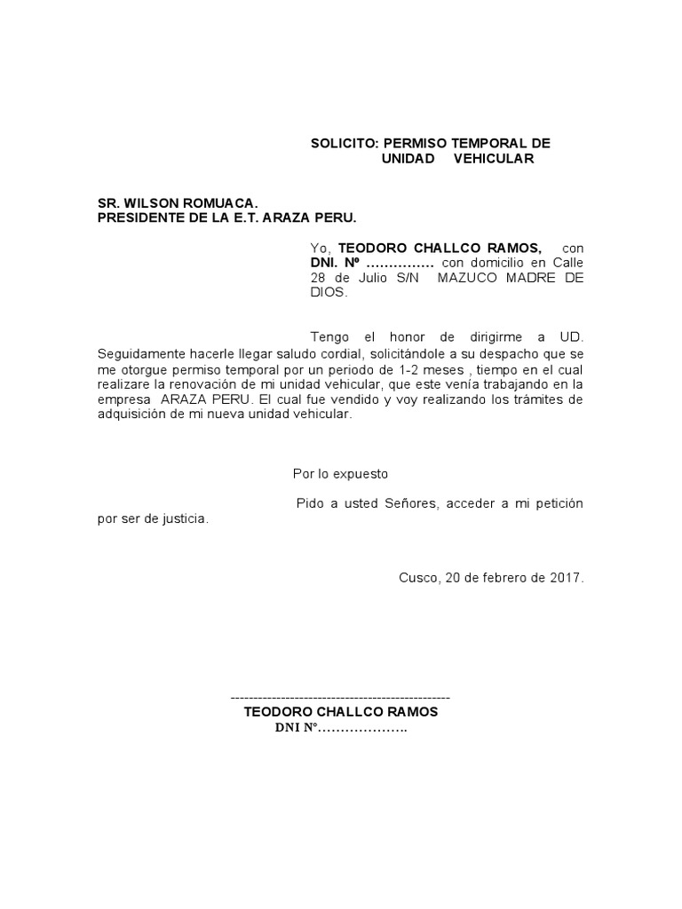 Solicitud Cierre de Local | PDF