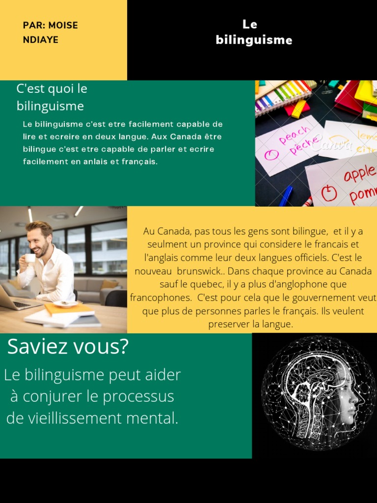 Le bilinguisme | PDF | Multilinguisme | Sciences cognitives