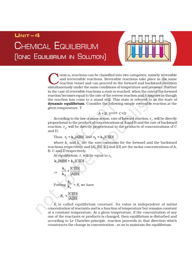 Experiment Chemical Equilibrium | PDF | Chemical Equilibrium | Chemical ...