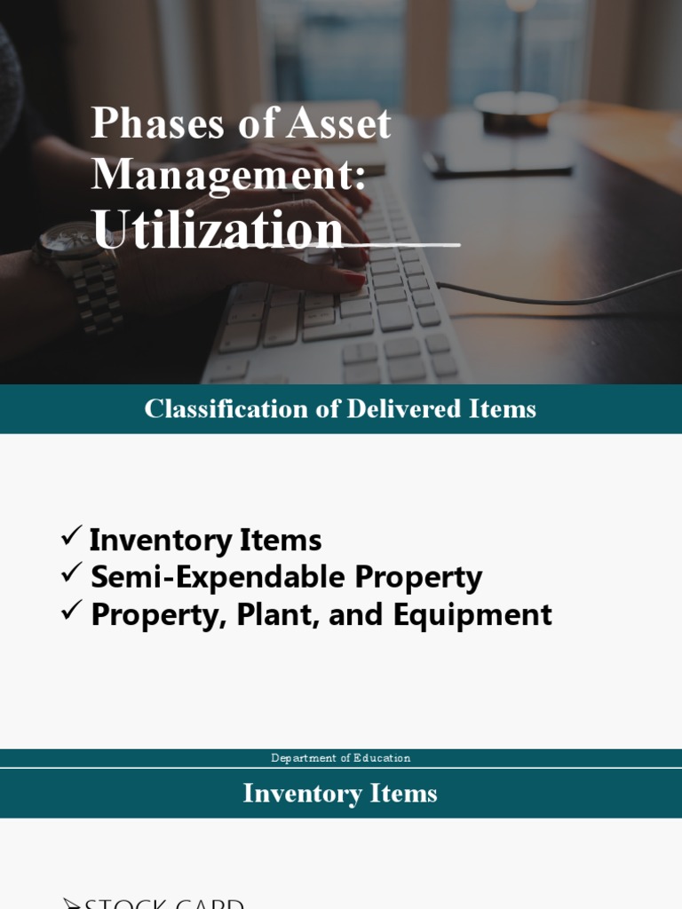 Utilization Property and Supply Management | PDF | Fixed Asset | Cost