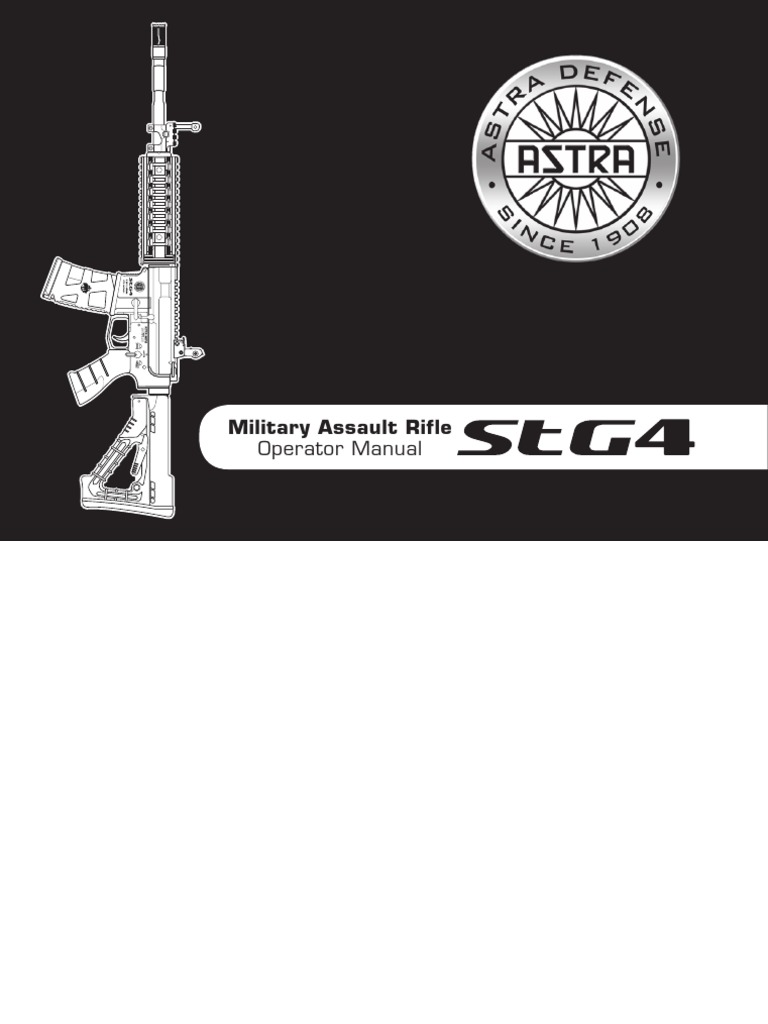 Astra STG4 Bedienungsanleitung | PDF | Trigger (Firearms) | Gun Barrel