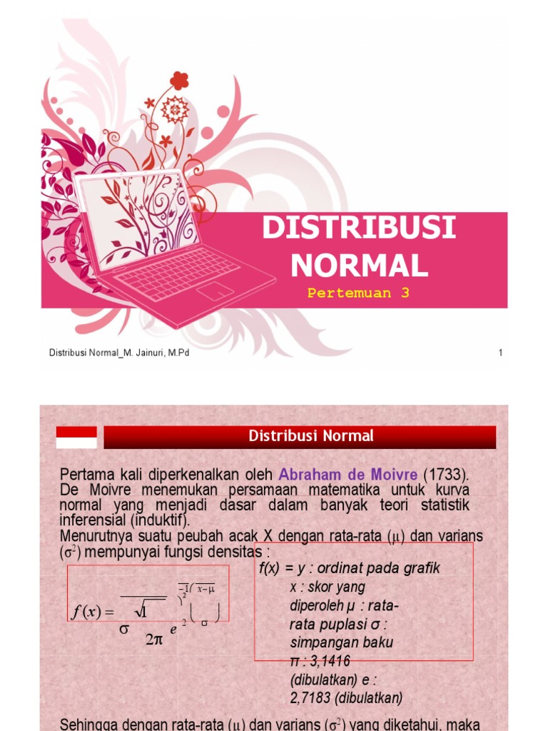 Karakteristik dan Penerapan Distribusi Normal | PDF