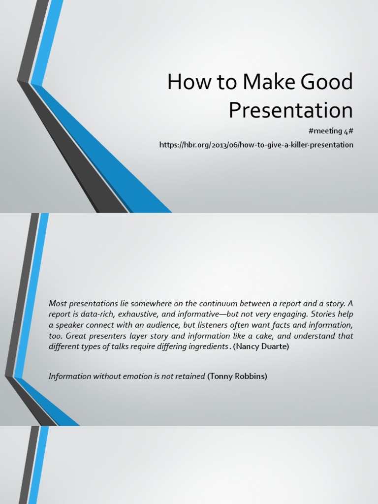 How To Make Good Presentation | PDF | Cognitive Science