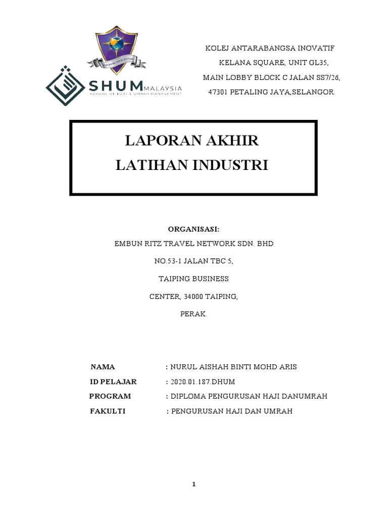 Final Reportnurul Aishah Binti Mohd Aris by Online | PDF