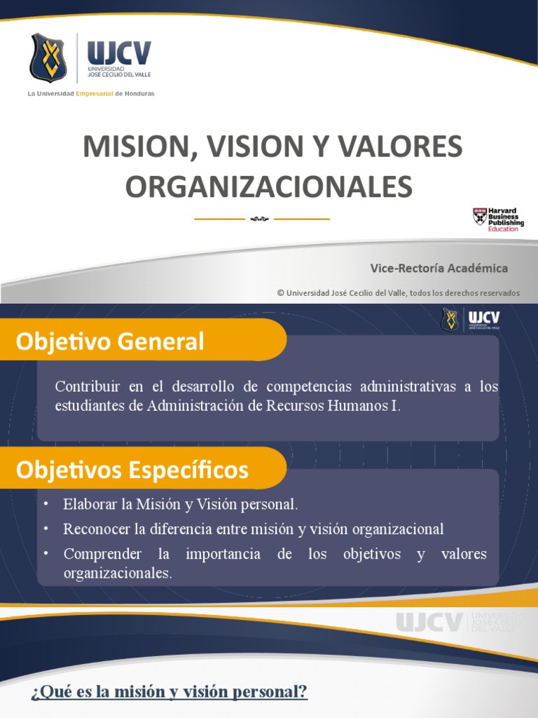 Mision Vision y Valores 1 | PDF