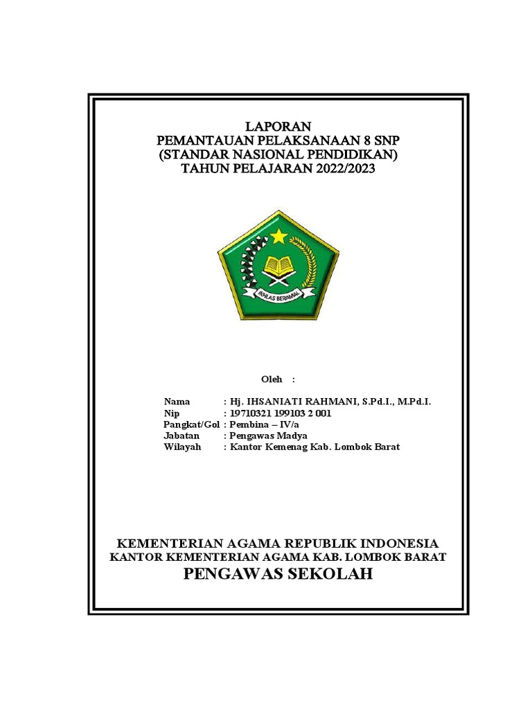 2.laporan Pemantauan 8 SNP | PDF