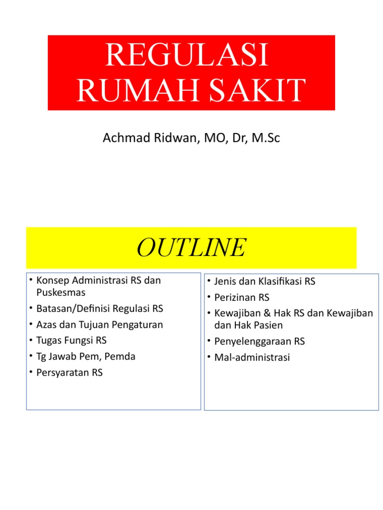 Regulasi RS FINAL | PDF