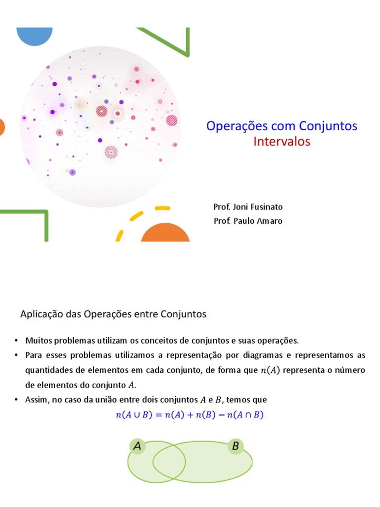 Aula 06 - Conjuntos e Intervalos | PDF | Número racional | Número real