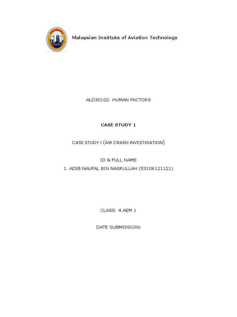 Case Study 1 HF | PDF | Aviation