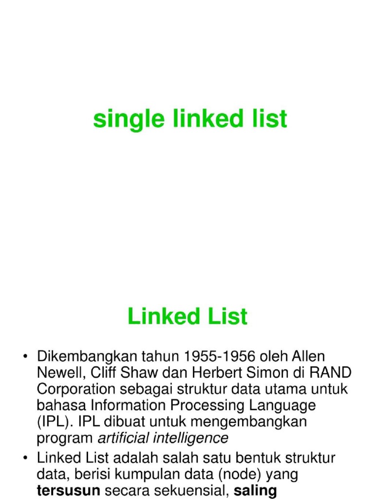 Single Linked List | PDF