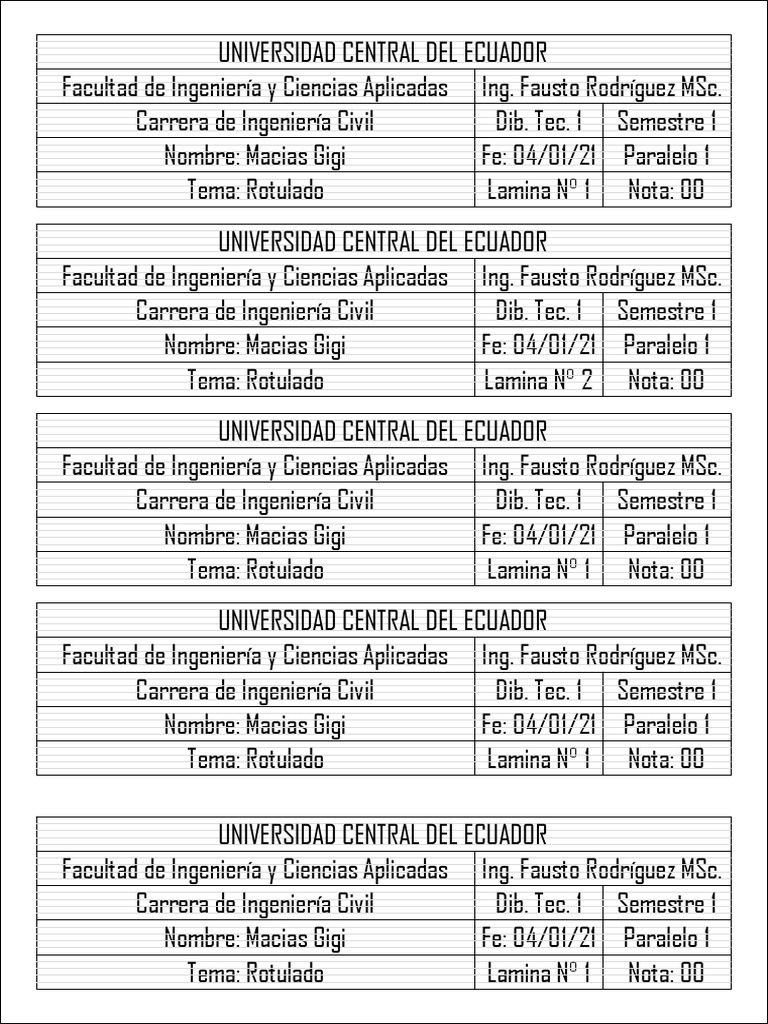 Ejemplo Rotulado | PDF