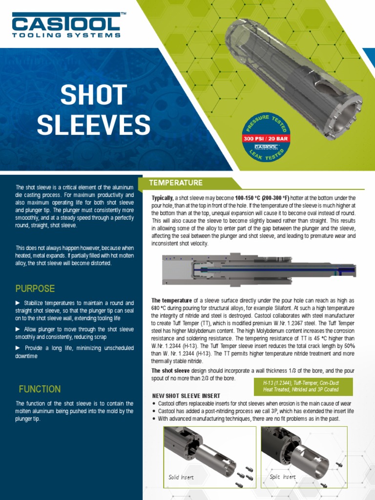 SHOT Sleeve | PDF | Alloy | Steel