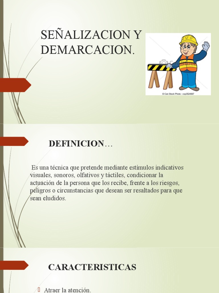 Señalizacion y Demarcacion | PDF