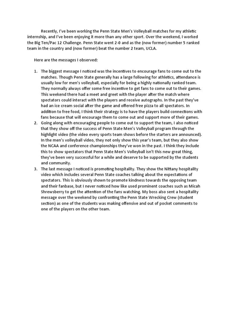 Take Me Out To The Ball Game 2 | PDF | Volleyball | Pennsylvania State ...