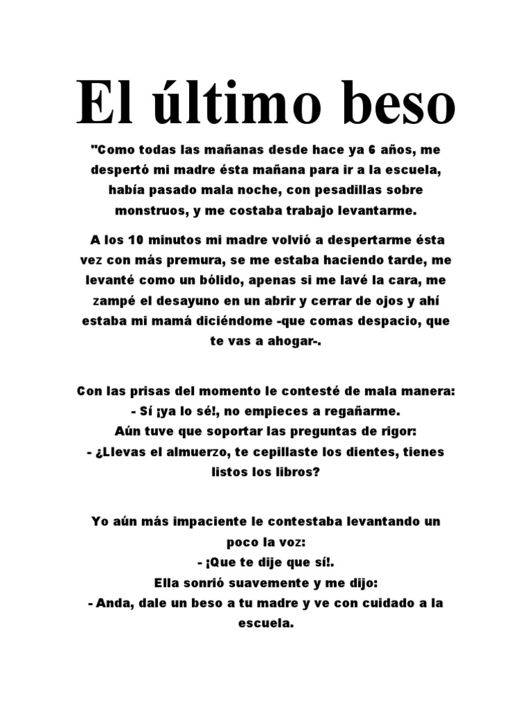 El Último Beso | PDF