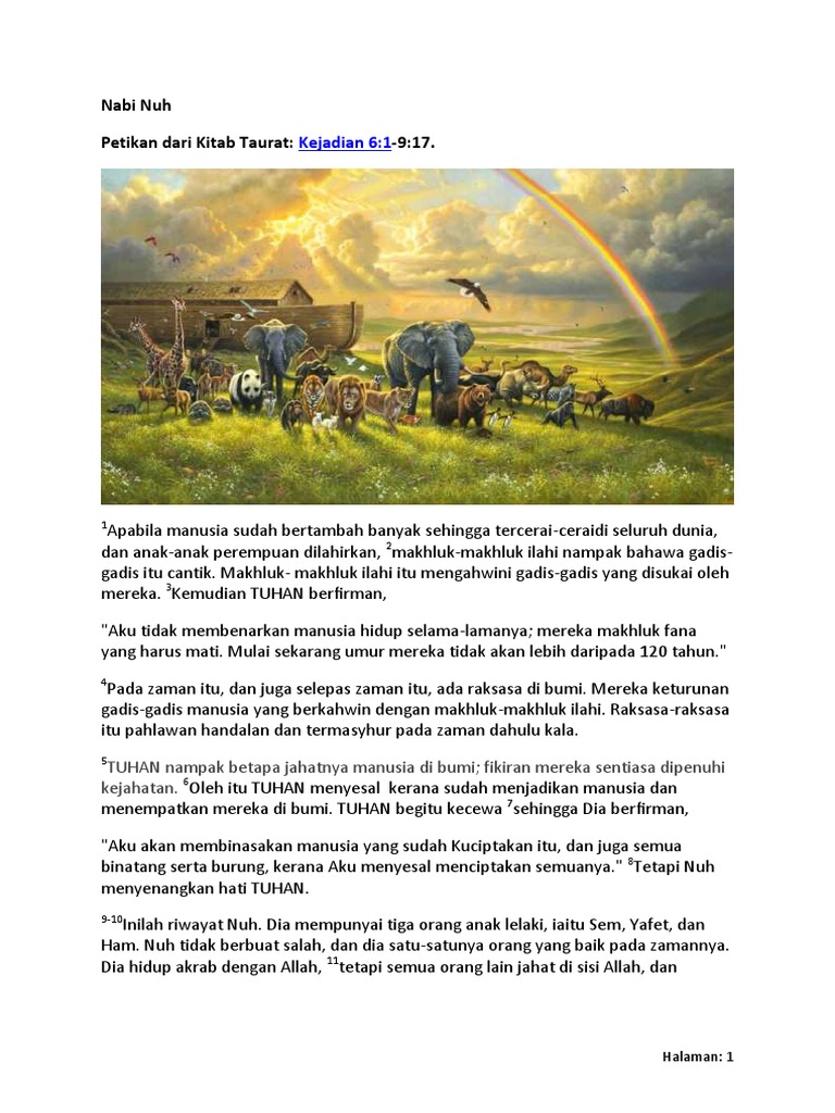 Nabi Nuh | PDF | Religion & Spirituality