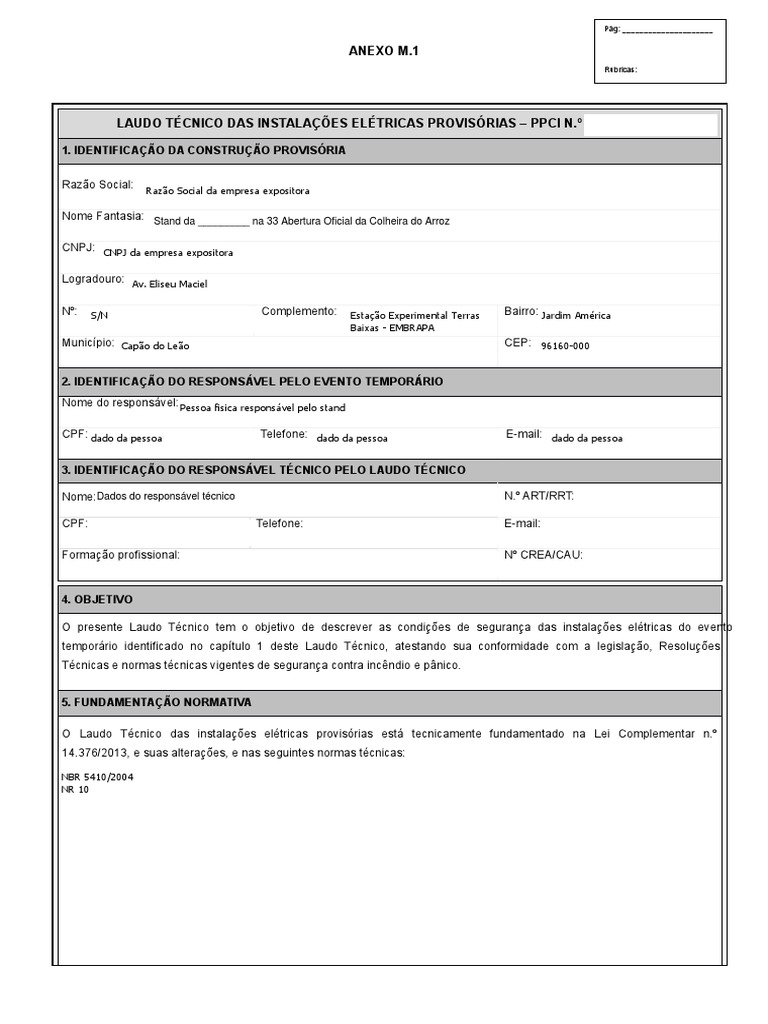ANEXO-1-M.1-LAUDO-ELETRICO | PDF