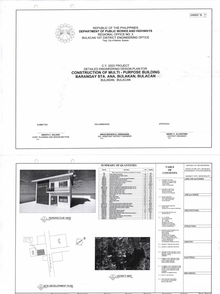 Plan - Construction - of - Multi-Purpose - Building Plan | PDF