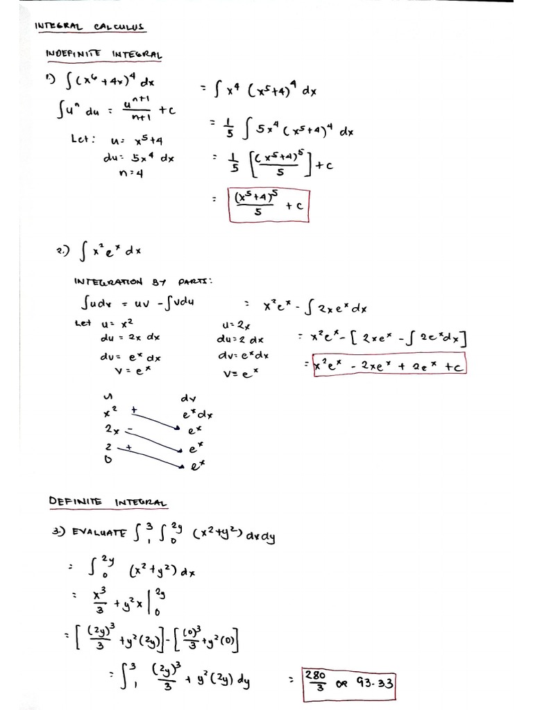 Integral Calculus | PDF