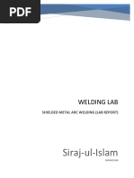 Welding Lab Report. Part 1 | PDF | Welding | Construction