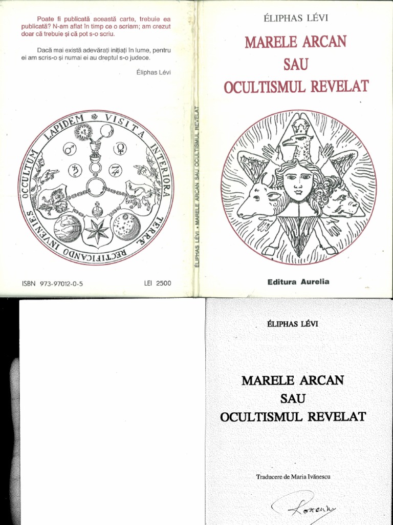 Marele Arcan Sau Ocultismul Revelat | PDF