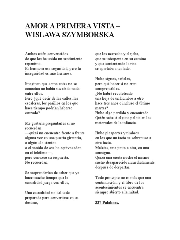 Amor A Primera Vista Pdf