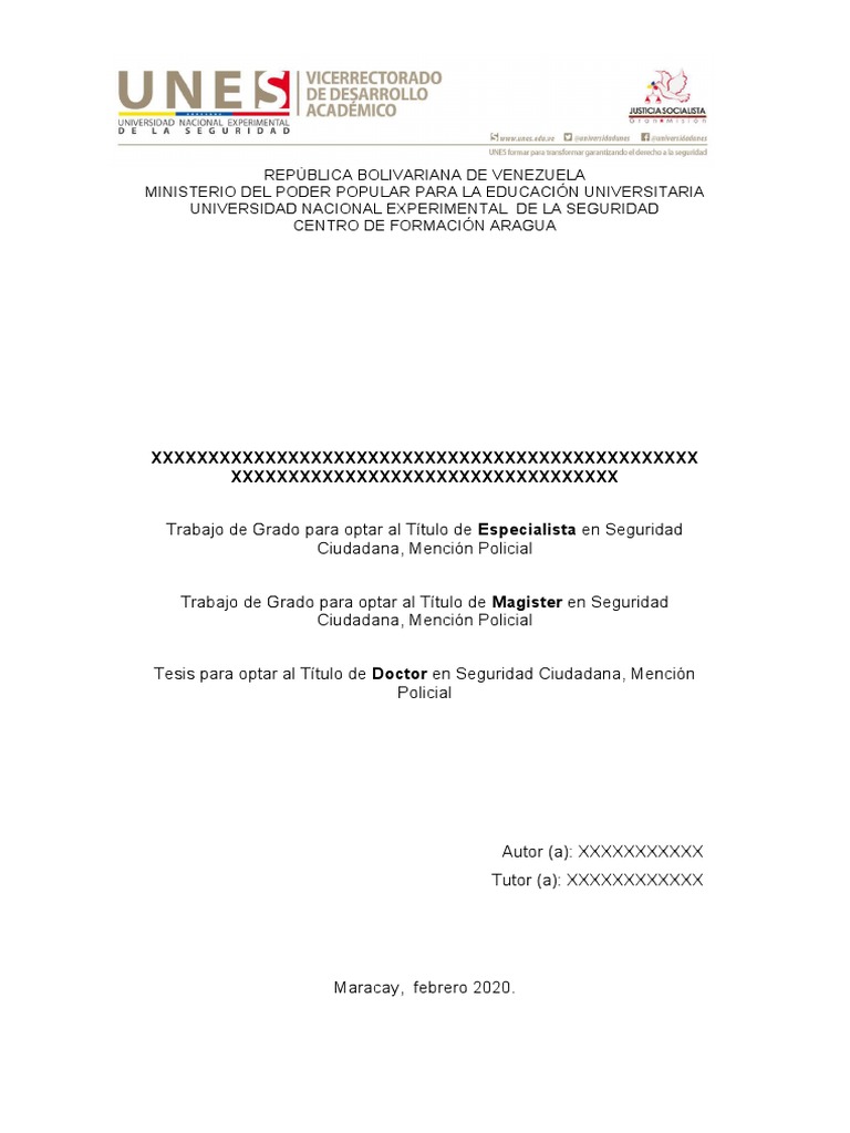 Estructura Del Teg Especialización | PDF