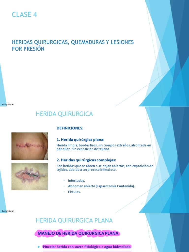 Curso Heridas Kümemöngen CLASE 4 | PDF | Herida | Quemar