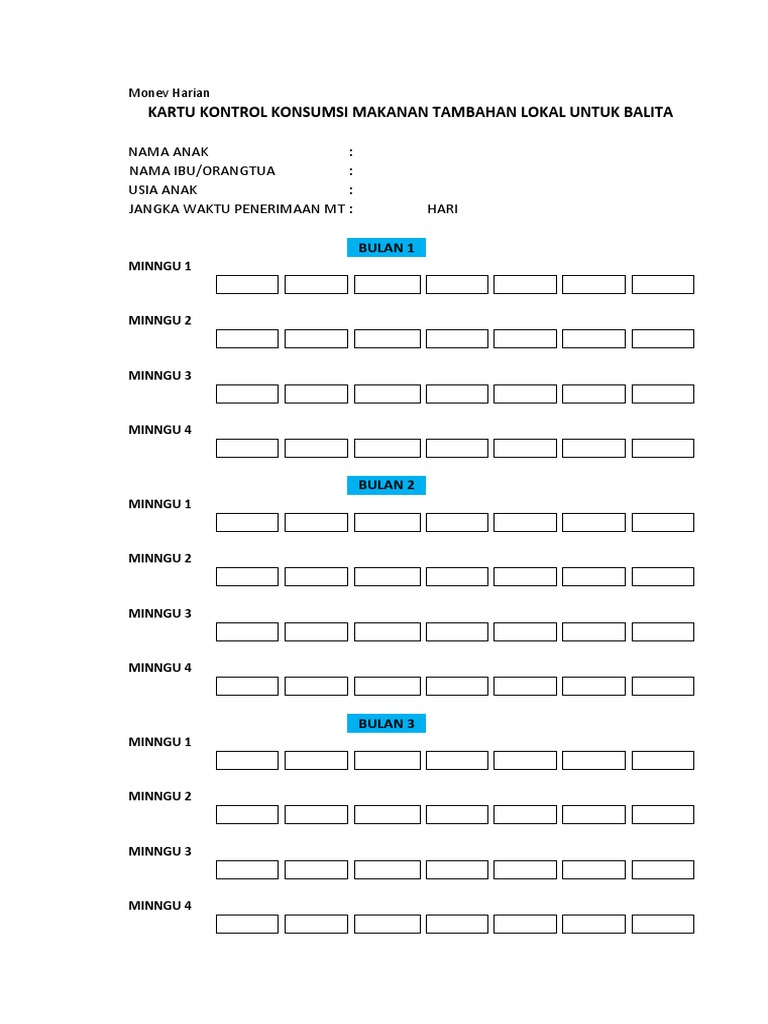 Form Monev PMT Lokal | PDF