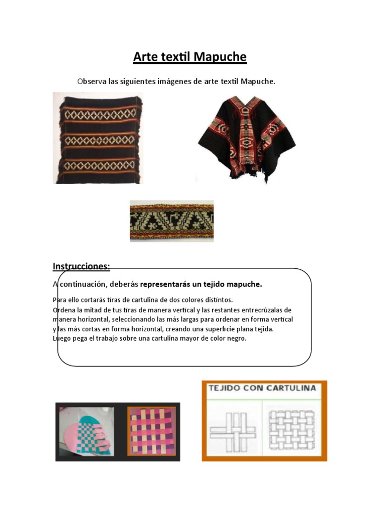 Tejido Mapuche para Niños | PDF