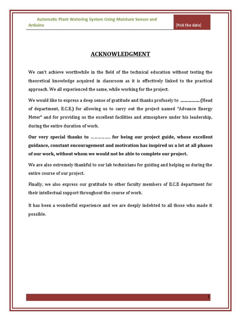 Automatic Plant Watering System Using Moisture Sensor and Arduino | PDF